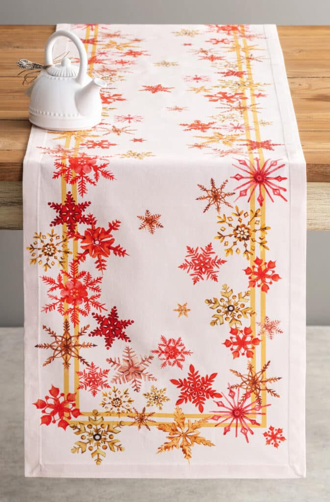 Crystal Star Table Runner-Single Side - Maison D'Hermine