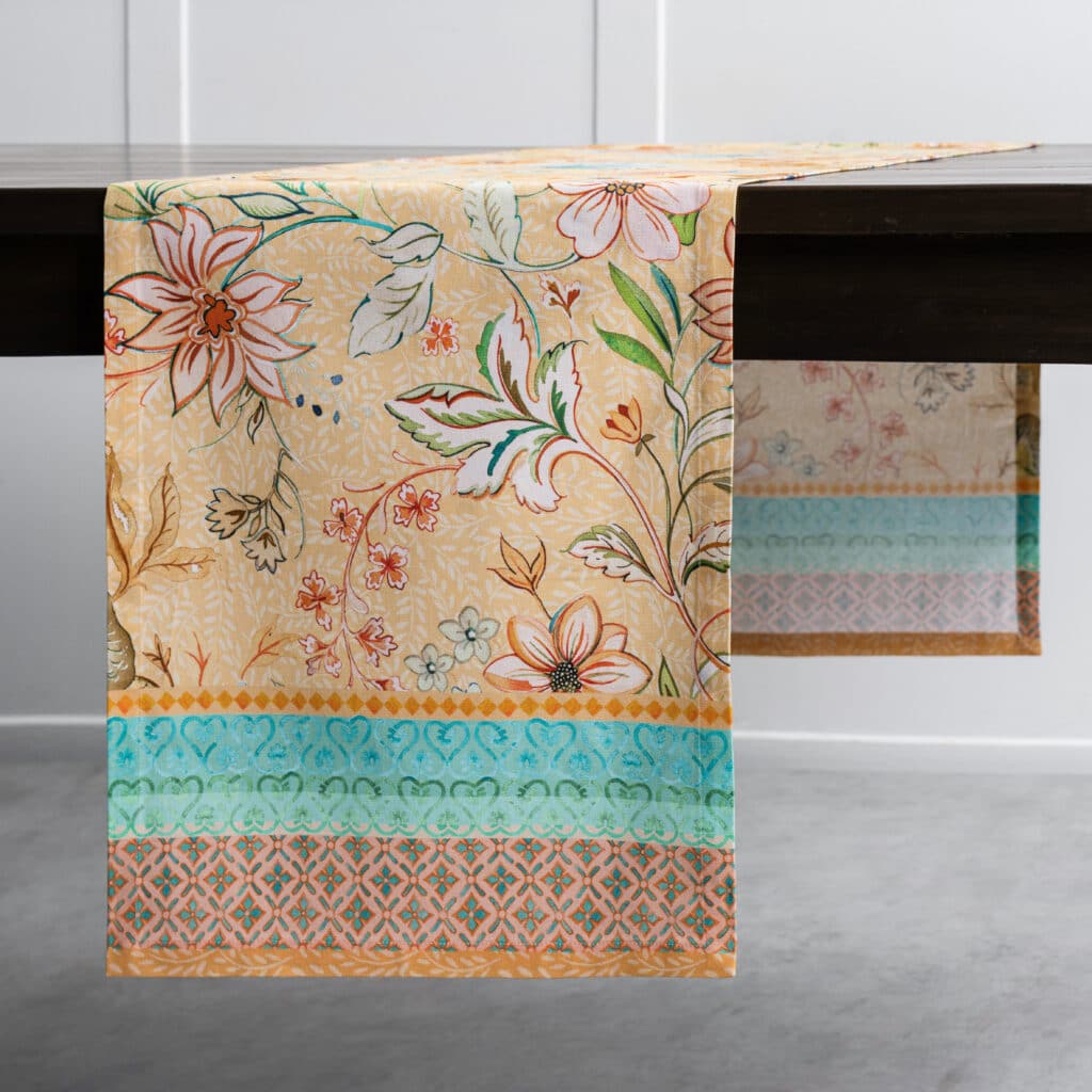 Luxury Loft - Peach Table Runner-Single Side - Maison D'Hermine