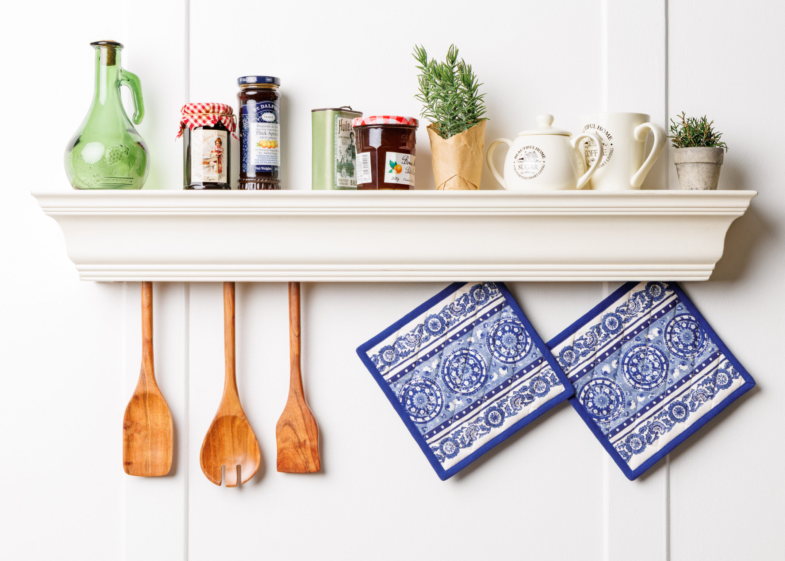 Melodie Blue Glove & Potholder - Maison D'Hermine