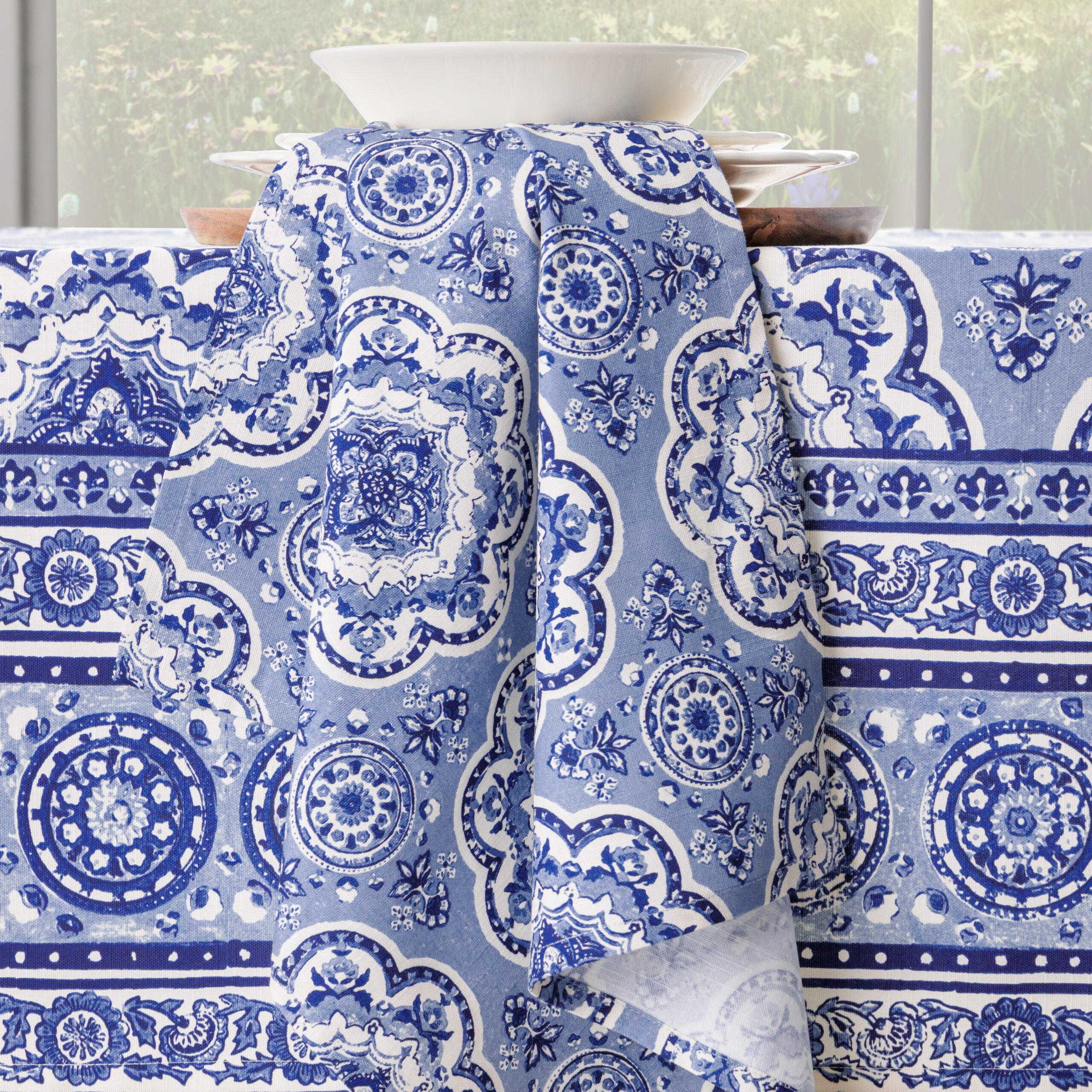 Melodie Blue Napkins - Maison D'Hermine
