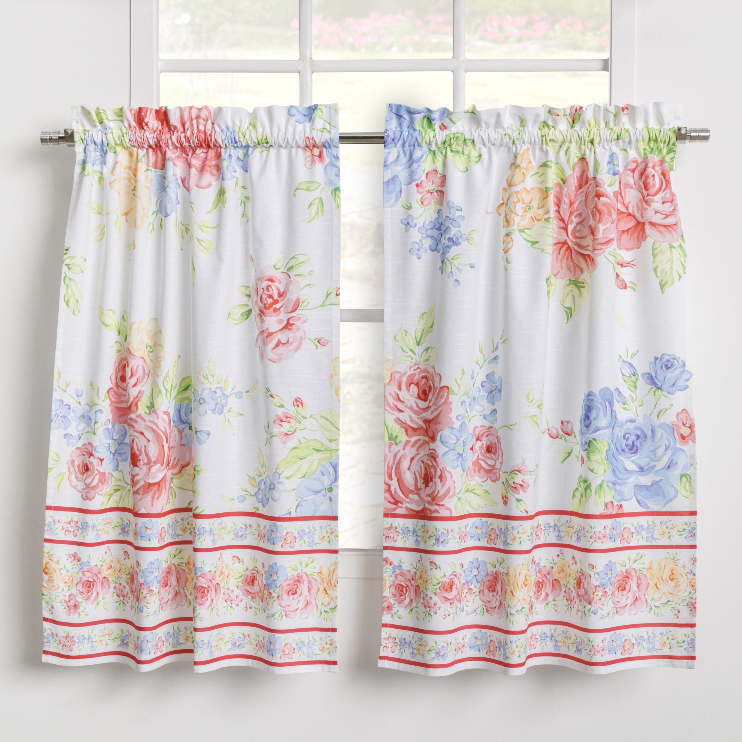 Vintage Floral Kitchen Curtain - Maison D'Hermine